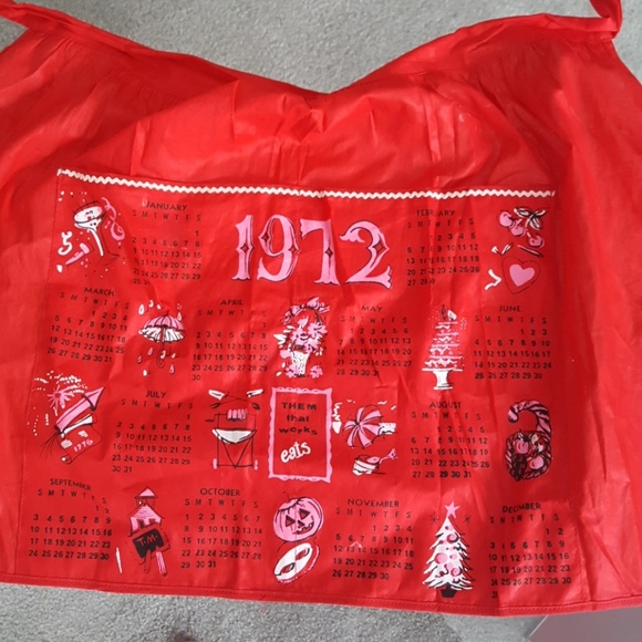 made in the USA | Kitchen | Vintage 972 Calendar Apron | Poshmark